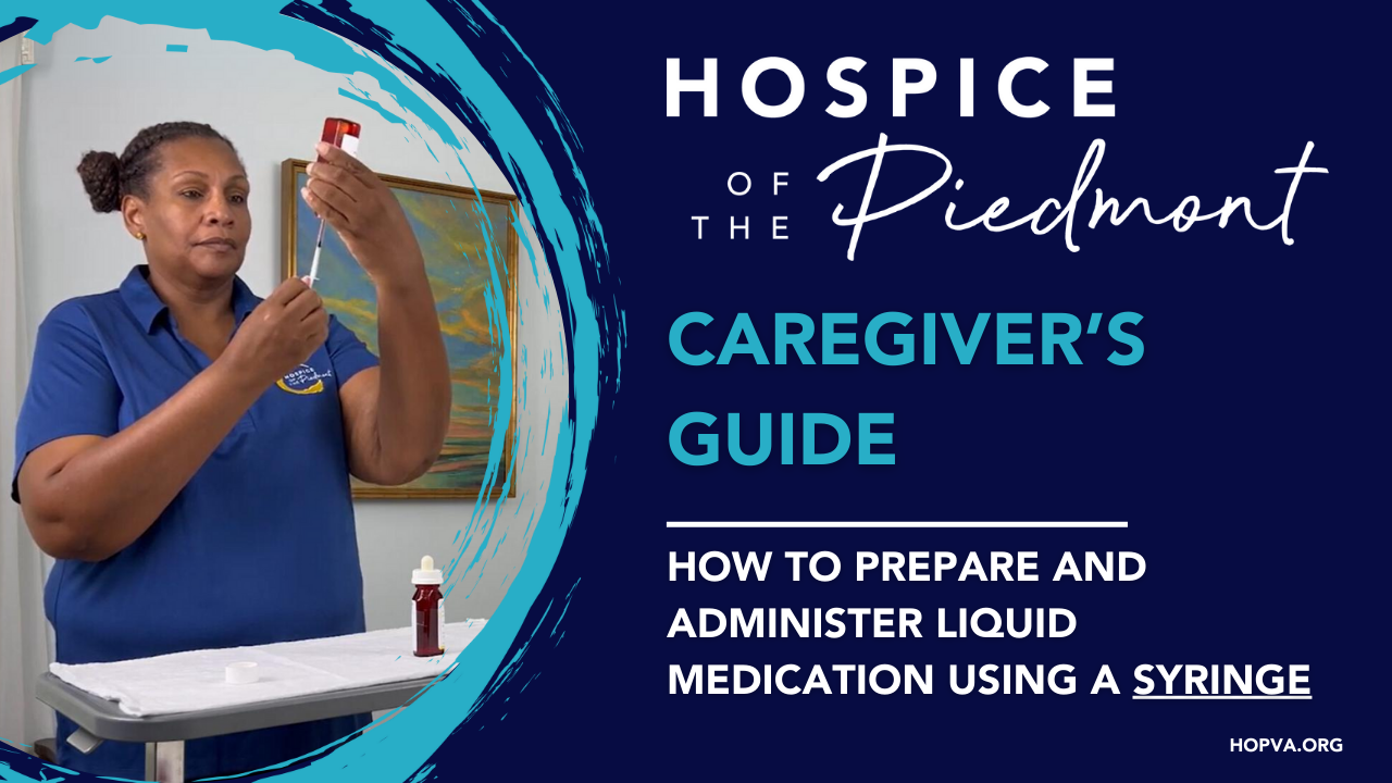 How to Prepare Liquid Medication with a Syringe | Hospice of the ...